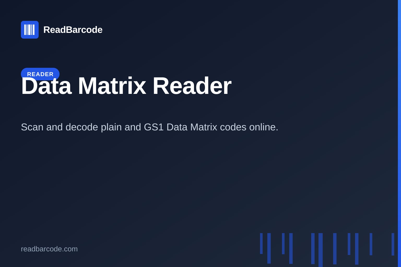 Data Matrix Reader — Scan & Decode Data Matrix Codes Online